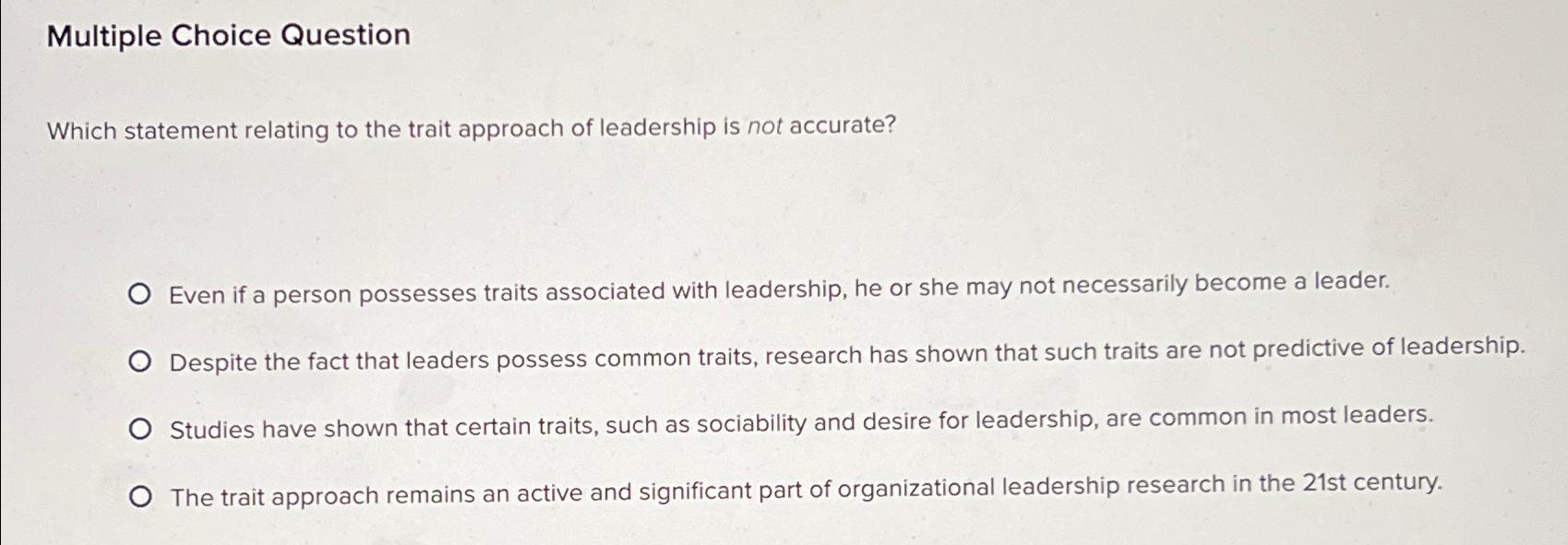 Solved Multiple Choice QuestionWhich statement relating to | Chegg.com