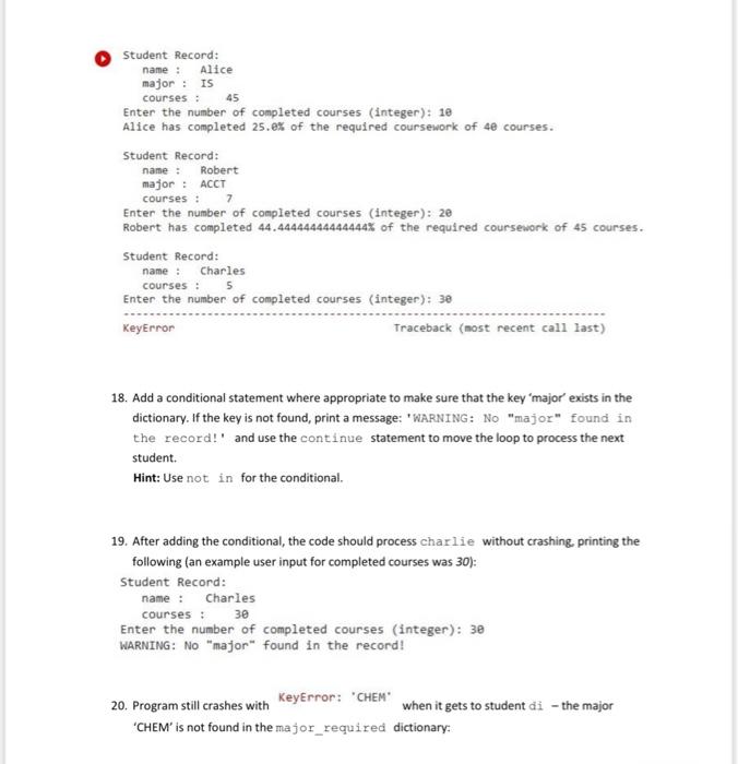 Solved ISM 6644 Assignment 5-Dictionaries TASKS In this | Chegg.com