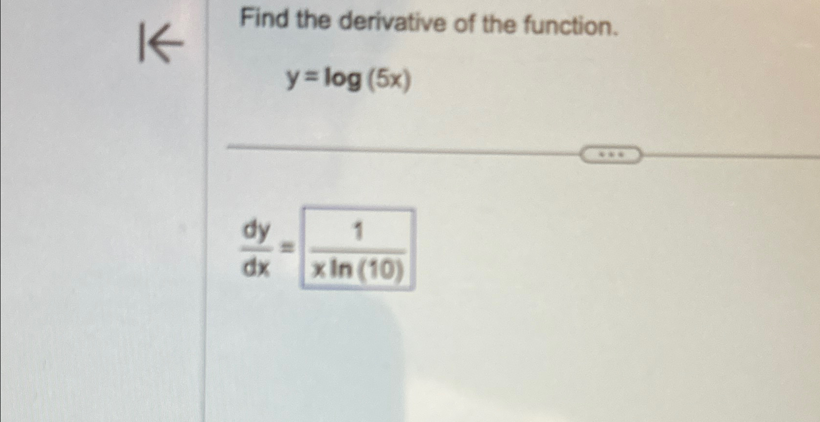 Solved Find the derivative of the | Chegg.com
