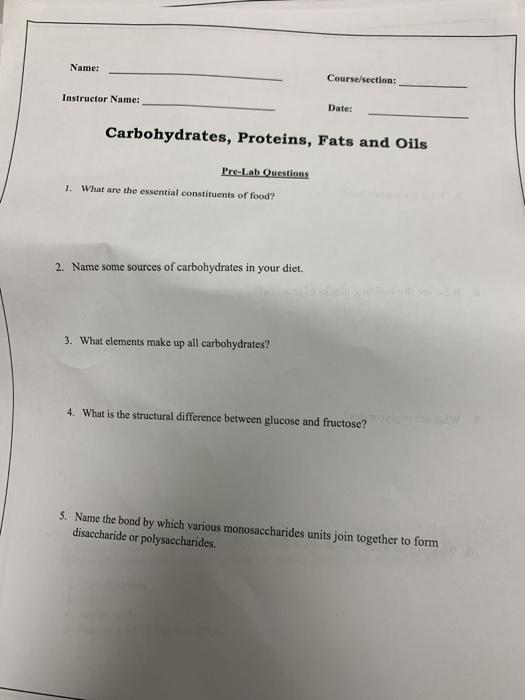 Solved Name: Course/section: Instructor Name: Date: | Chegg.com