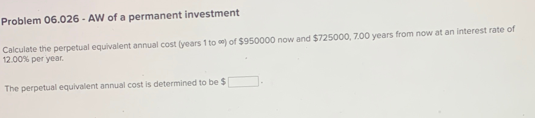 Solved Problem 06.026 - ﻿AW of a permanent | Chegg.com