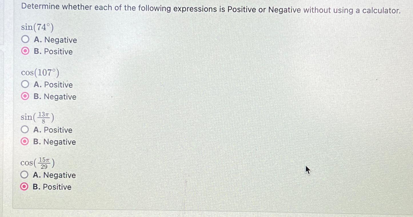 Solved Determine whether each of the following expressions | Chegg.com