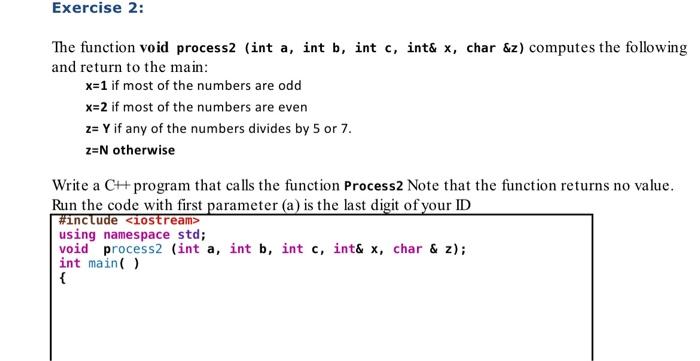 Solved Exercise 1: a. Write a program that computes the | Chegg.com