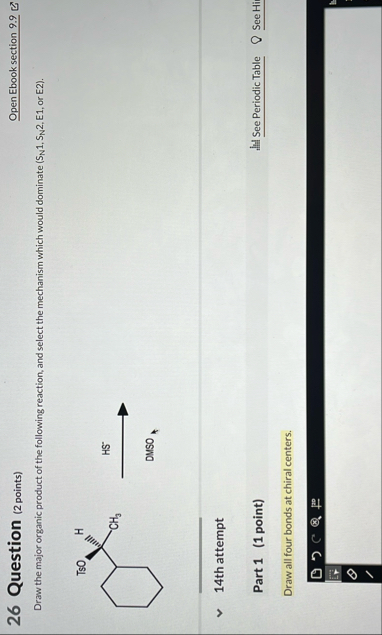 Solved 26 ﻿Question (2points)Open Ebook section 9.9 匹Draw | Chegg.com