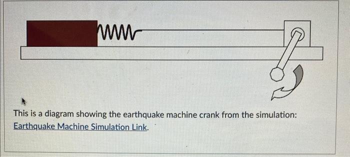 Solved This is a diagram showing the earthquake machine | Chegg.com