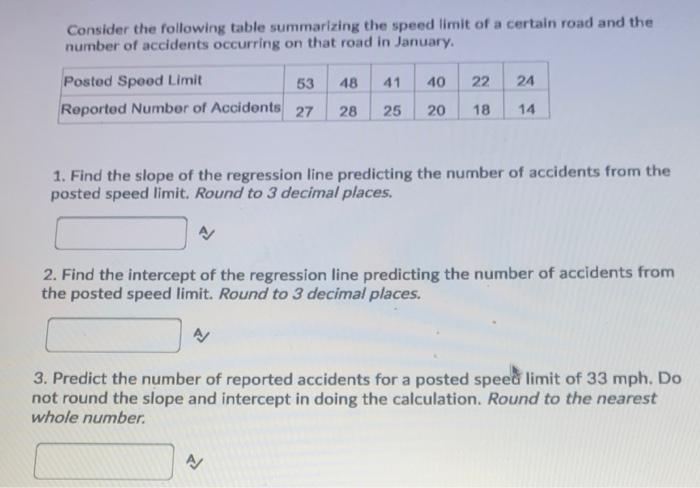 Solved Consider the following table summarizing the speed | Chegg.com