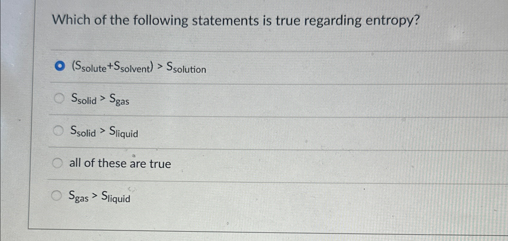 Solved Which of the following statements is true regarding | Chegg.com