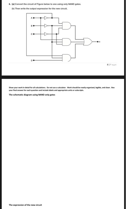 Solved 6. (a) Convert the circuit of Figure below to one | Chegg.com