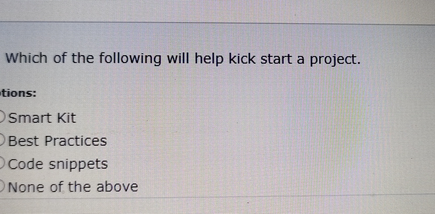 Solved Which of the following will help kick start a | Chegg.com