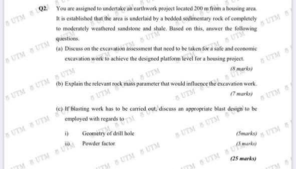 Solved You are assigned to undertake an earthwork project | Chegg.com