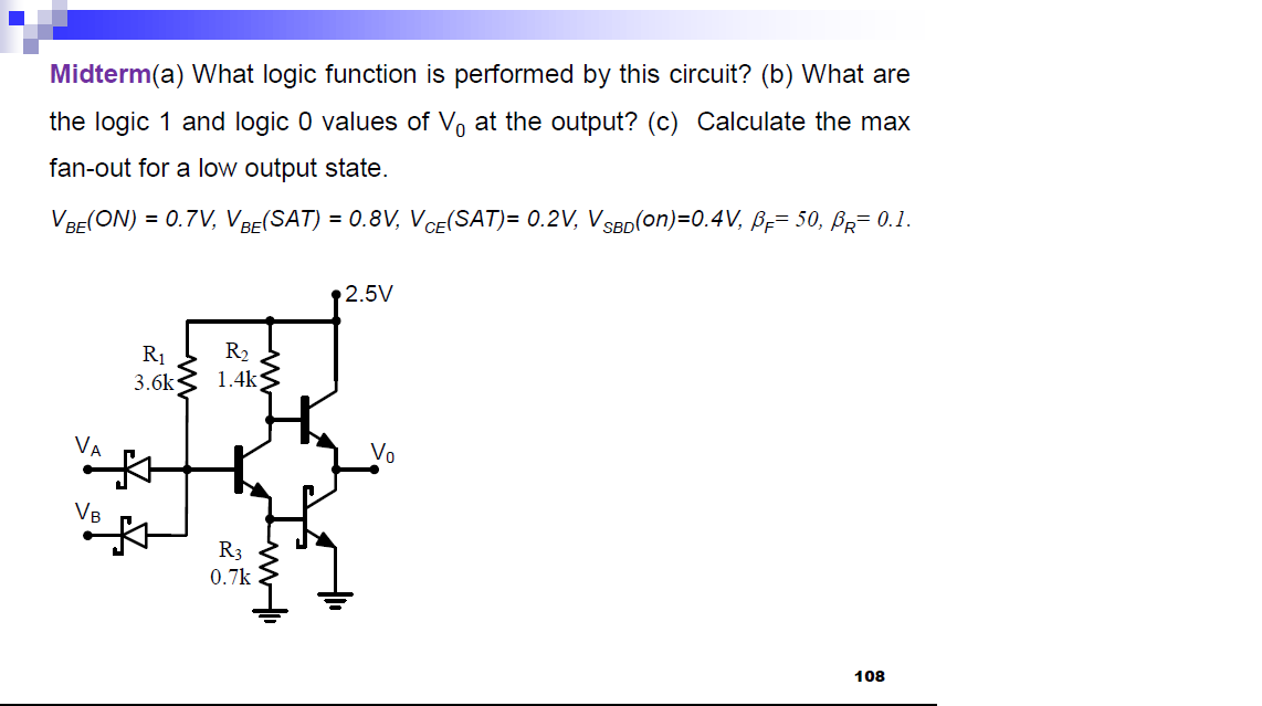 Solved What logic function is performed by this circuit? (b) | Chegg.com