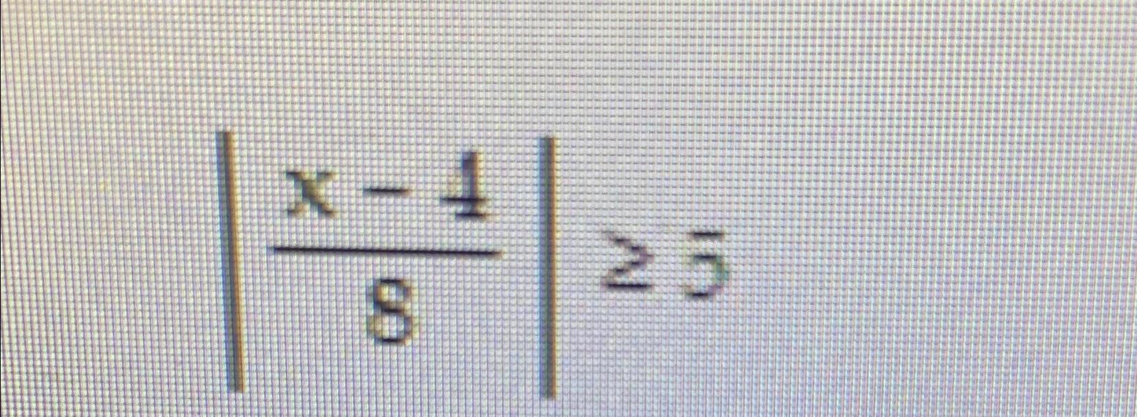 Solved |x-48|≥5 | Chegg.com