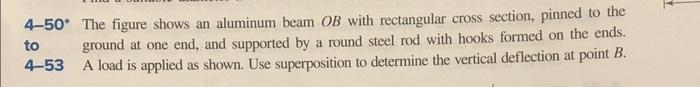 Solved 4-81* Solve Problem 4-50 using Castigliano's | Chegg.com