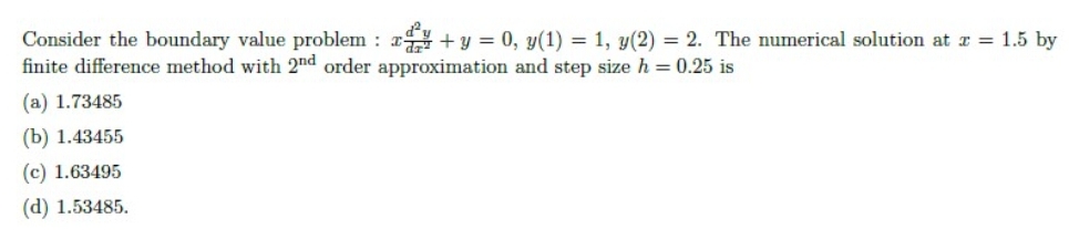 Solved Consider the boundary value problem : | Chegg.com