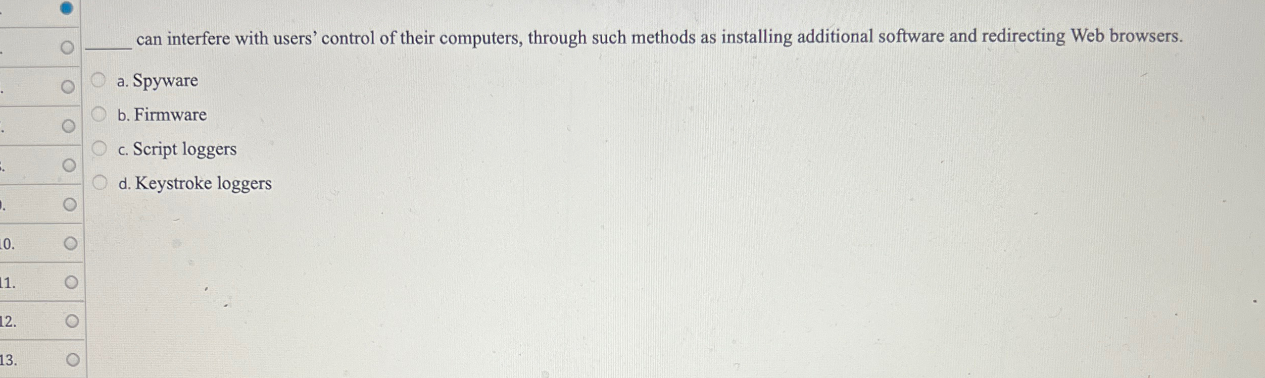 Solved can interfere with users' control of their computers, | Chegg.com
