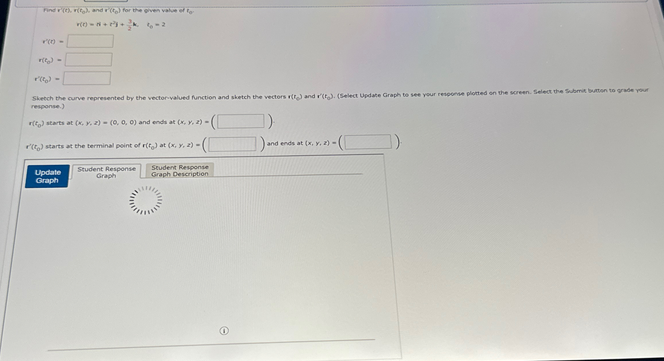 Find r(t),r(t0), and r(t0) for the given value of | Chegg.com Find r(t),r(t0), and r(t0) for the given value of | Chegg.com