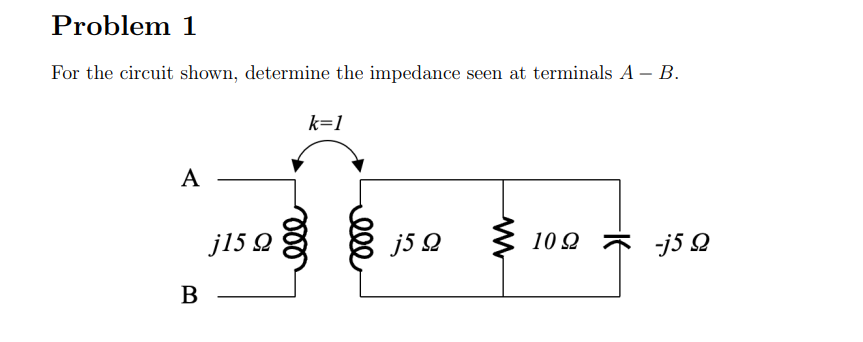 Solved Problem 1For the circuit shown, determine the | Chegg.com