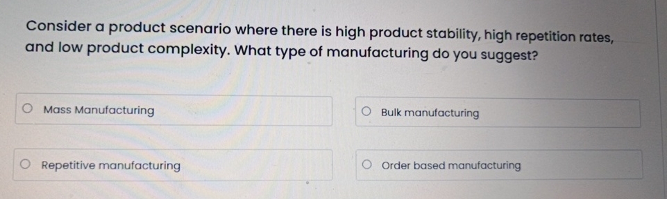 Solved Consider a product scenario where there is high | Chegg.com