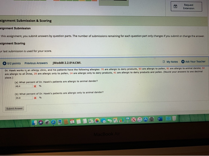 Solved Request Extension signment Submission & Scoring | Chegg.com