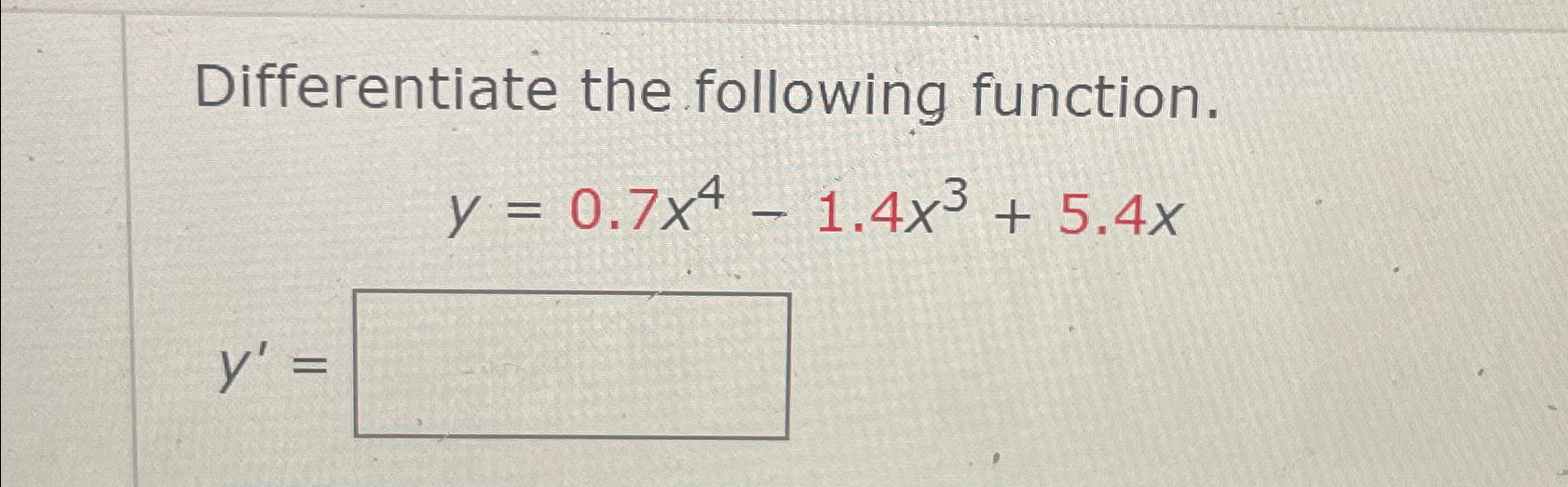Solved Differentiate the following | Chegg.com