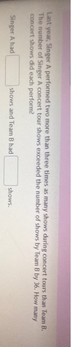 Solved Solve application problems using linear systems | Chegg.com