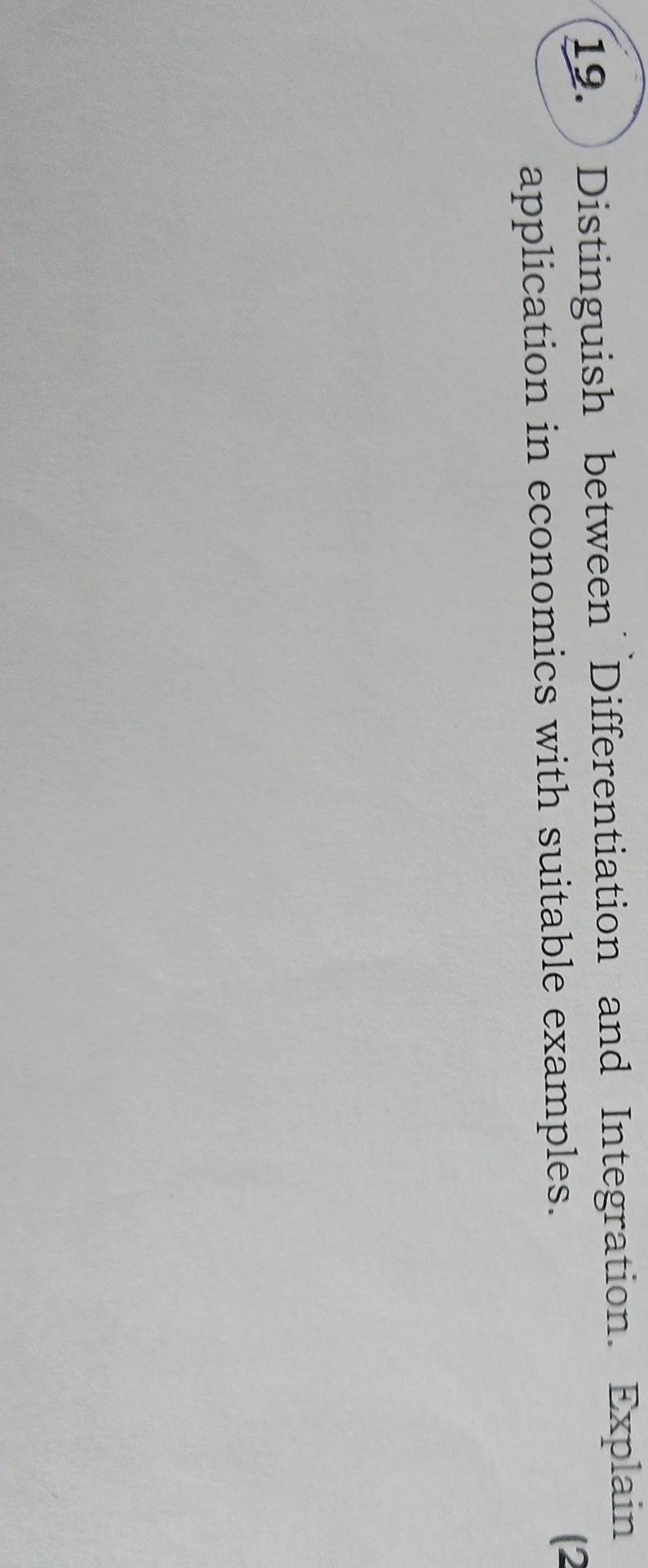 Solved Distinguish between Differentiation and Integration. | Chegg.com