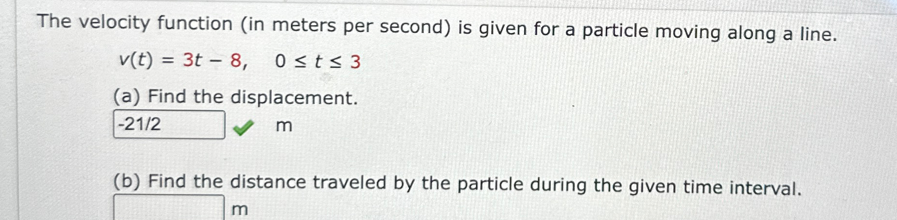 Solved The velocity function (in meters per second) ﻿is | Chegg.com