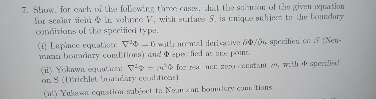 Solved Show, for each of the following three cases, that the | Chegg.com