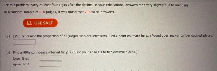 Solved For this problem, carry at least four digits after | Chegg.com