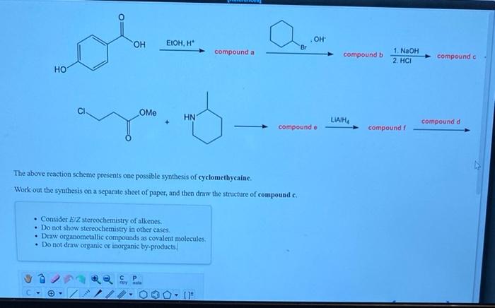 Solved OH EIOH, H он Br compound a compound b 1. NaOH 2. HCI | Chegg.com