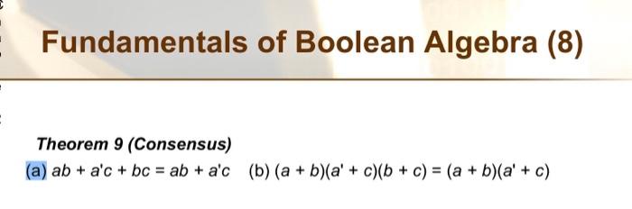 Solved of Boolean Algebra A+0=A 7. A⋅A=A A+1=1 8. A⋅A=0 A. | Chegg.com