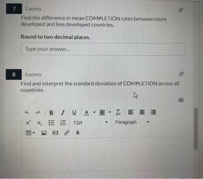 Using the Excel data sheet given (the picutures), | Chegg.com