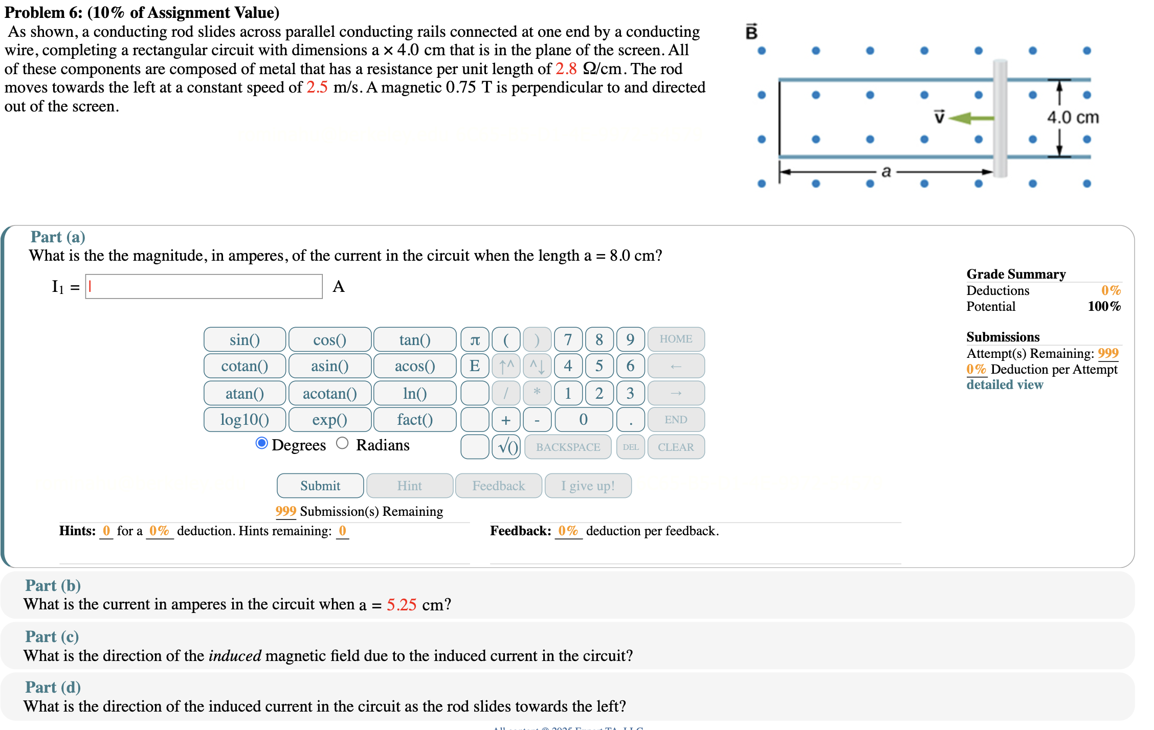 Solved Problem 6: (10\% ﻿of Assignment Value) ﻿As shown, a | Chegg.com