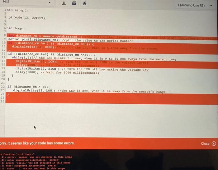 Text 1 Arduino Uno R3 1 Bid Setup 2 3 Pinmode 13