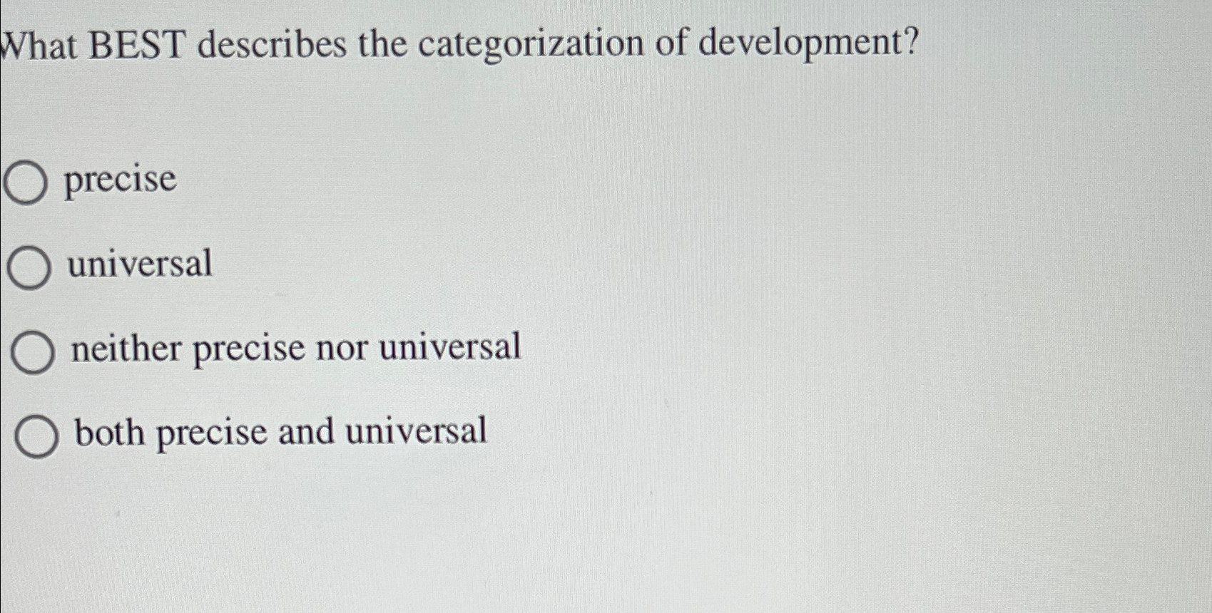 Solved What BEST describes the categorization of | Chegg.com