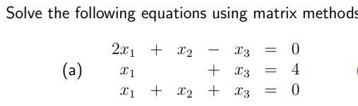 Solved Use the inverse matrix method to solve 2x1 + 3.x2 = 3 | Chegg.com