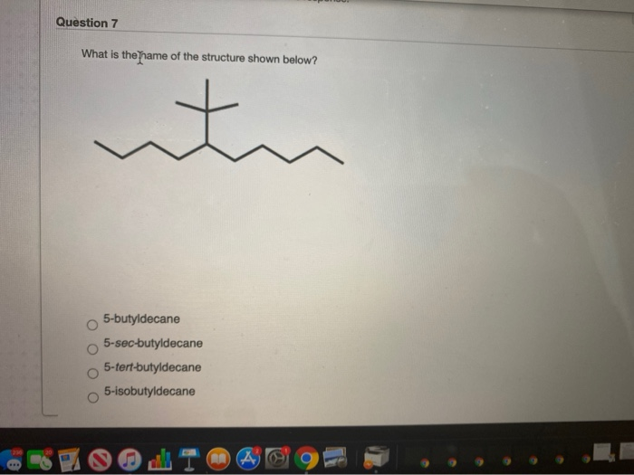 Solved Question 7 What is the name of the structure shown | Chegg.com