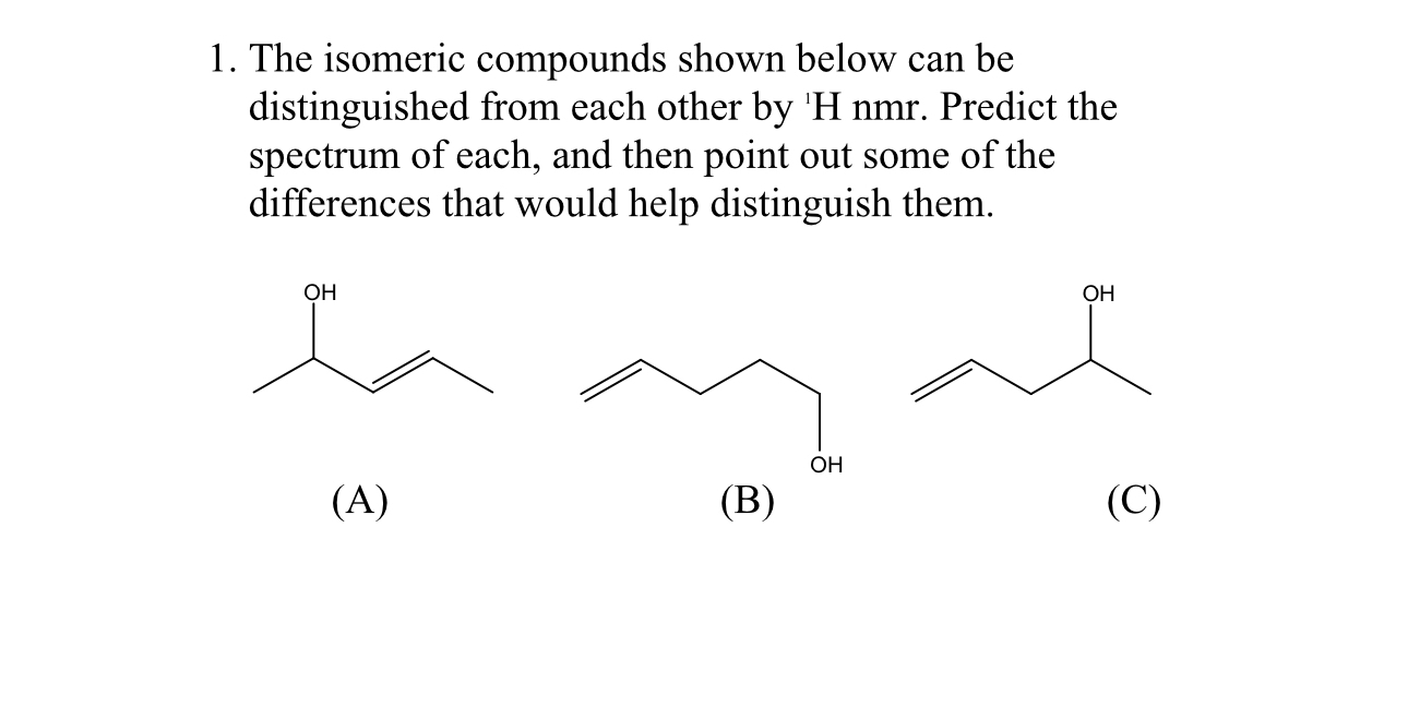 Solved The isomeric compounds shown below can be | Chegg.com