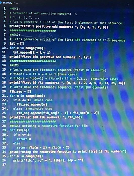Solved 2 anEX1: 2 a Sequence of odd positive numbers: - | Chegg.com