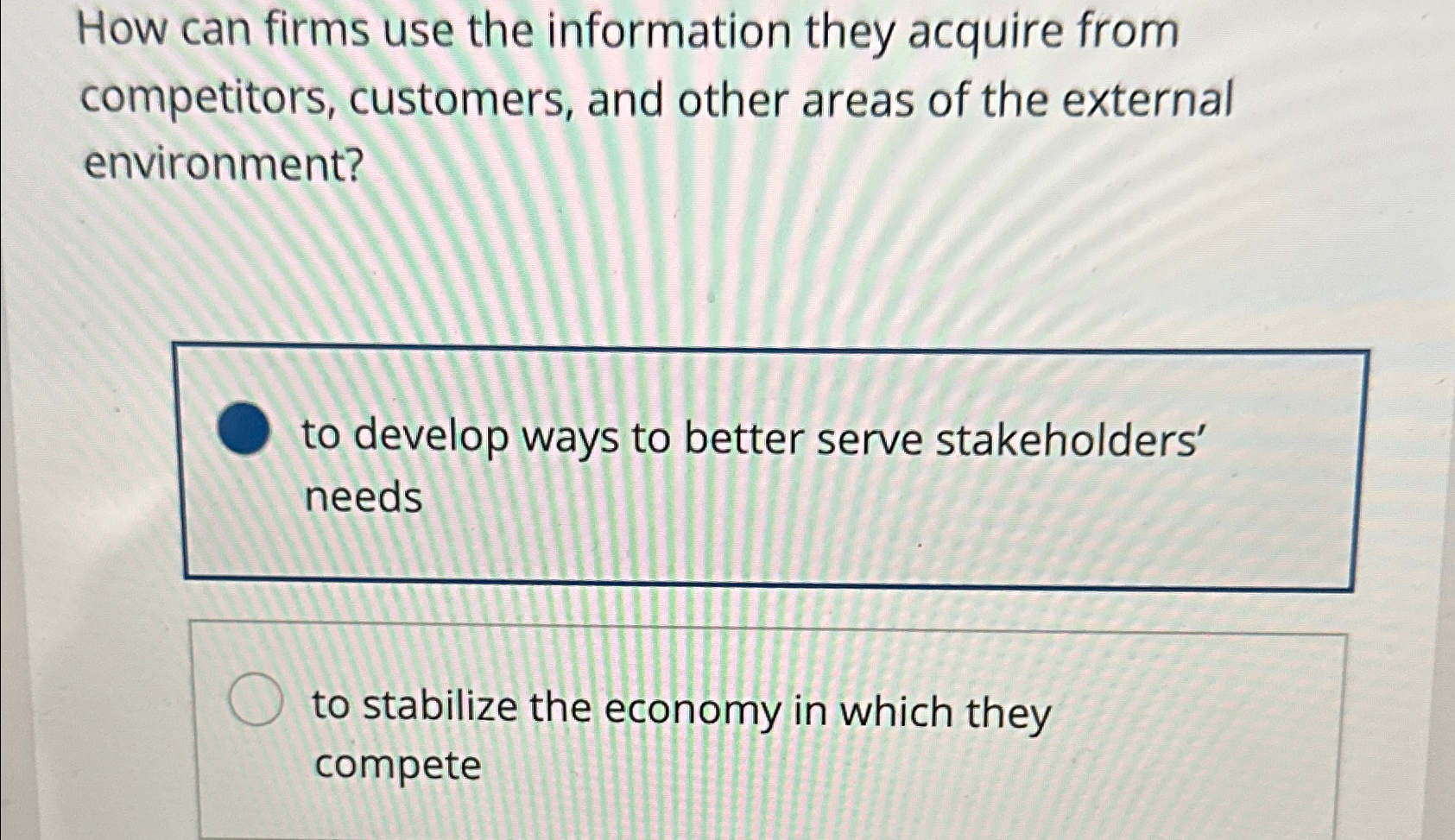 Solved How can firms use the information they acquire from | Chegg.com