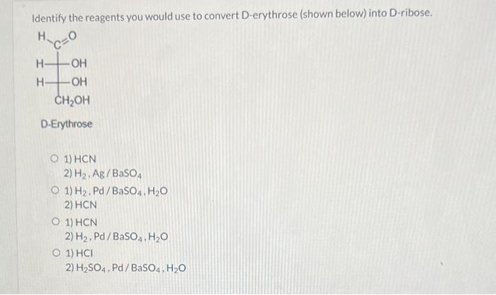 Solved Identify the reagents you would use to convert | Chegg.com
