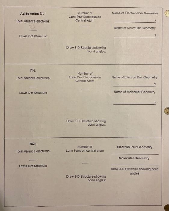 Solved Part 1 D. Exception to Octet Rule. Octet deficient | Chegg.com