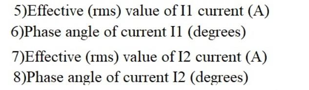 Solved 5)Effective (rms) value of Il current (A) 6)Phase | Chegg.com
