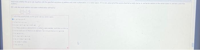 Solved Determine whether the given set, together with the | Chegg.com