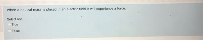 Solved The electric field demo showed sesame seeds forming E | Chegg.com