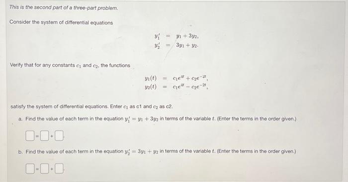 Solved This is the second part of a three-part problem. | Chegg.com