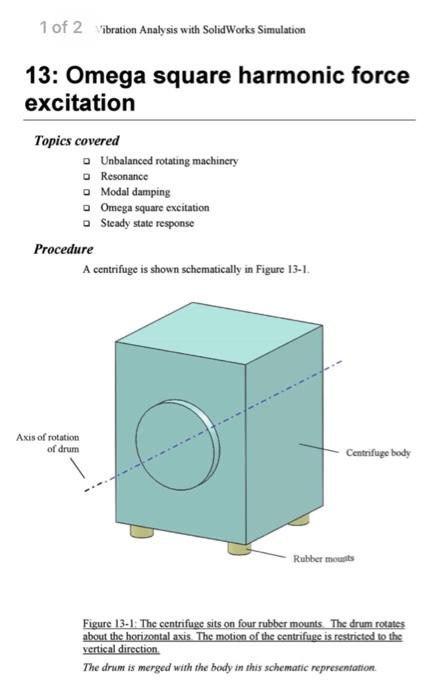 Solved 5 kg 0.0 1 Vibration Analysis with SOLIDWORKS | Chegg.com