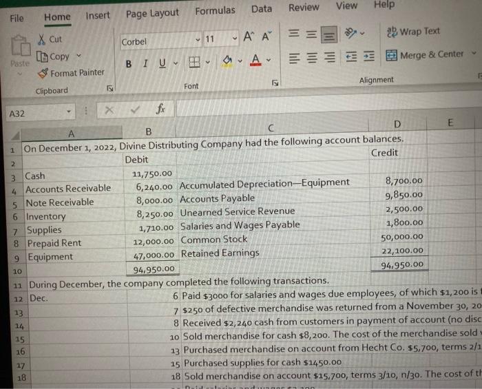 Solved File Home Insert Page Layout Formulas Data Review | Chegg.com