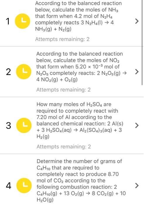 Solved According to the balanced reaction below, calculate | Chegg.com
