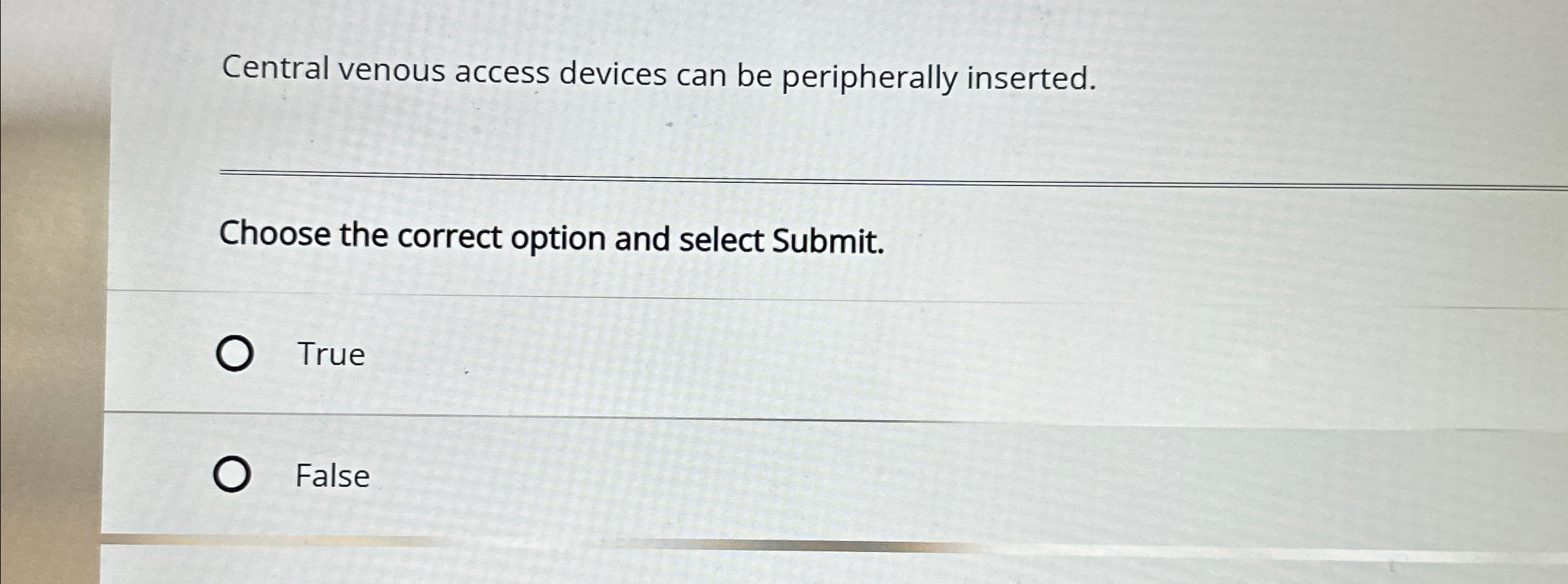 Solved Central venous access devices can be peripherally | Chegg.com